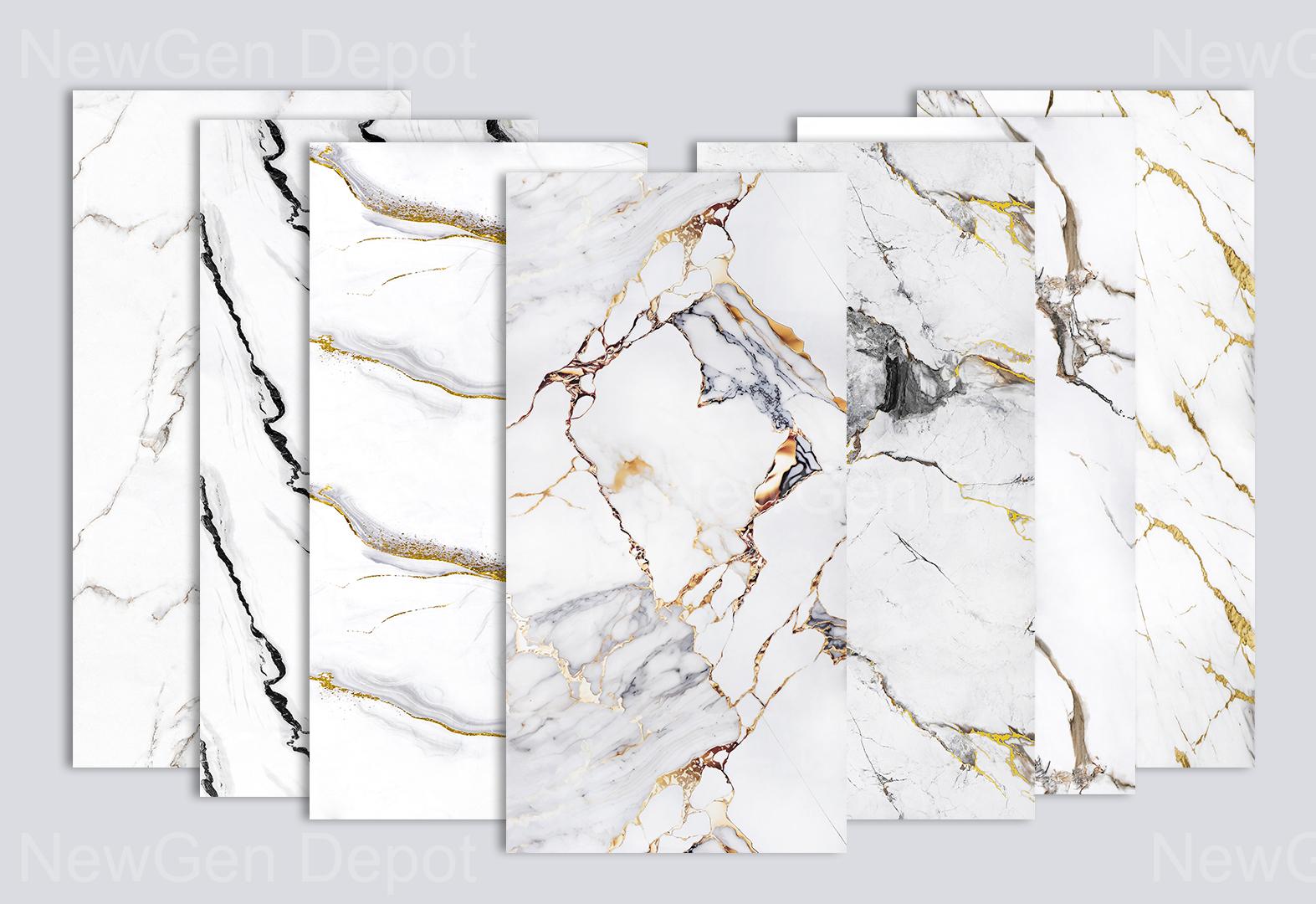 Covelano Luxe Gold PVC Marble Panels With Continuous Pattern Design ...