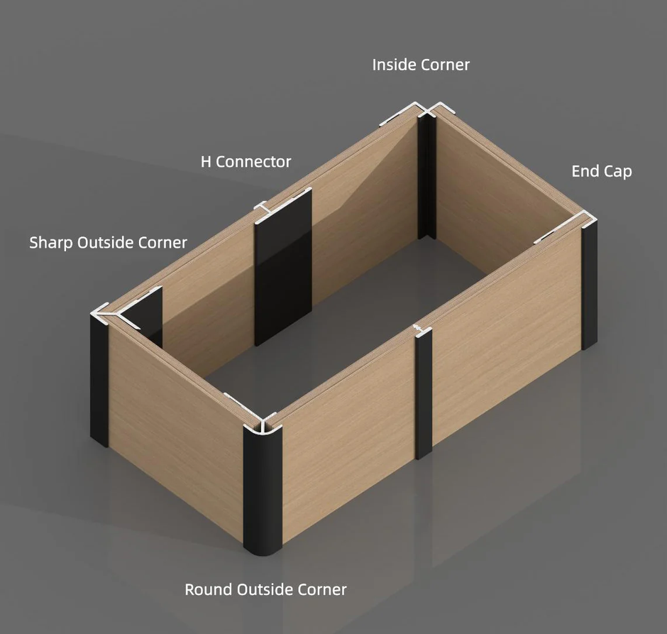 Aluminum Wall Panel Trim End Cap: Durable Metal Edge Strips for Stylis ...